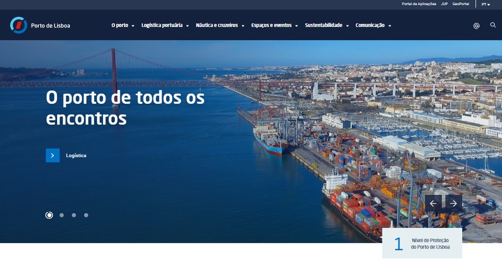 The port of Lisbon Website celebrates one month - Porto de Lisboa